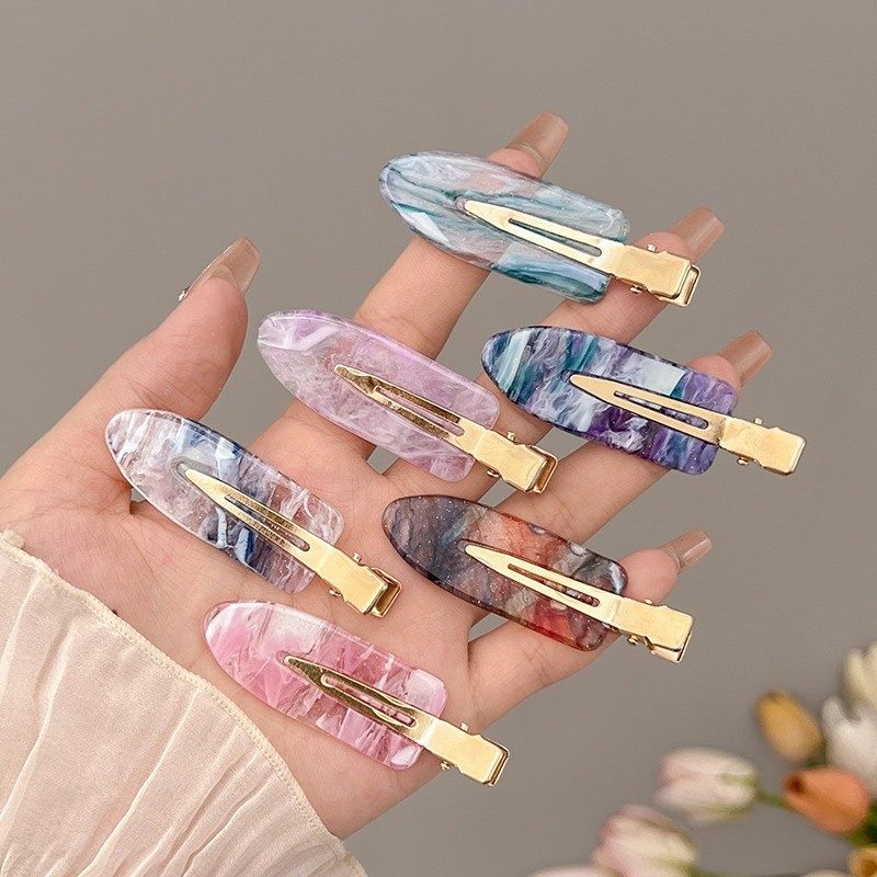 Colorful Gradient Color Seamless Hairpin Side Clip Bangs Hairclips Hair ...