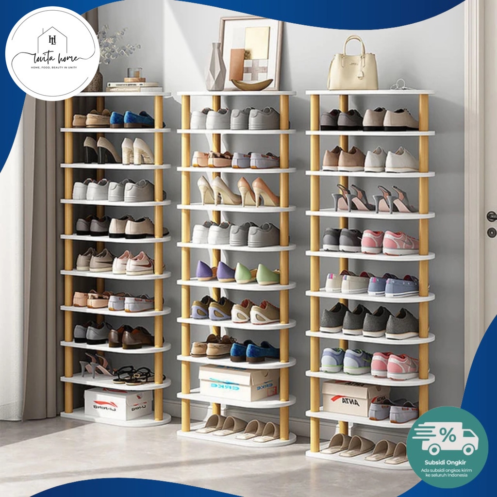 Mini Shoe Rack / Multifunctional Shelf / Corner Shoe Rack / Behind the ...