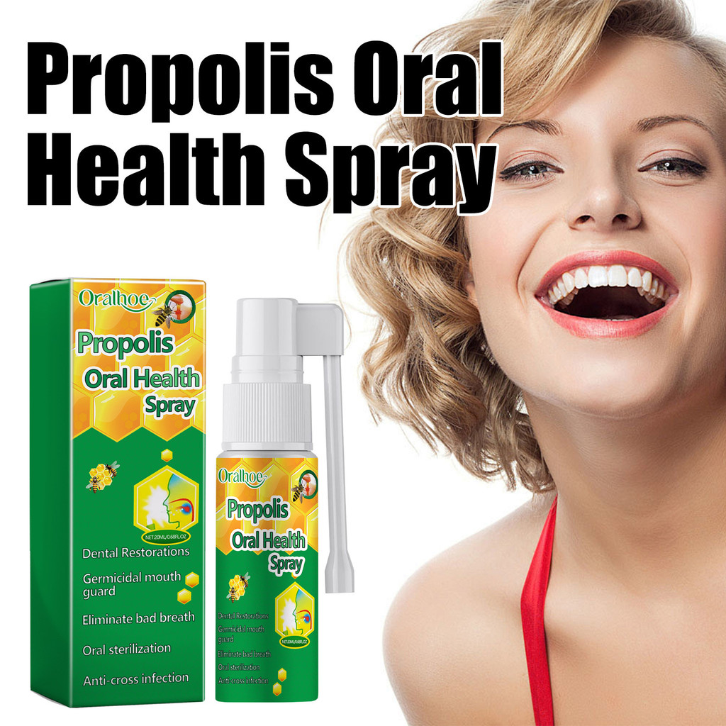 Oralhoe Propolis Oral Spray Cleaning Tooth Stains Tartar Whitening ...