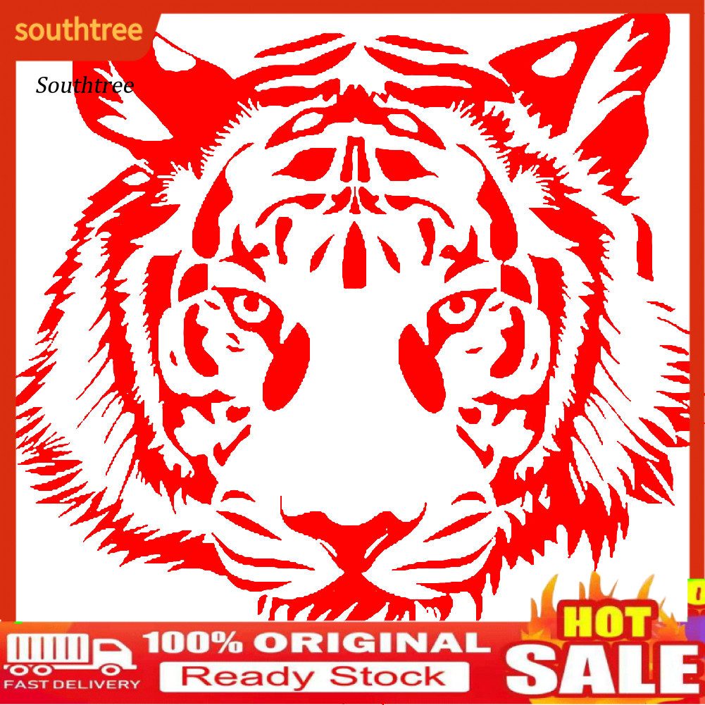 SOU_ Tiger Head Car-Styling Vehicle Body Window Reflective Decals ...