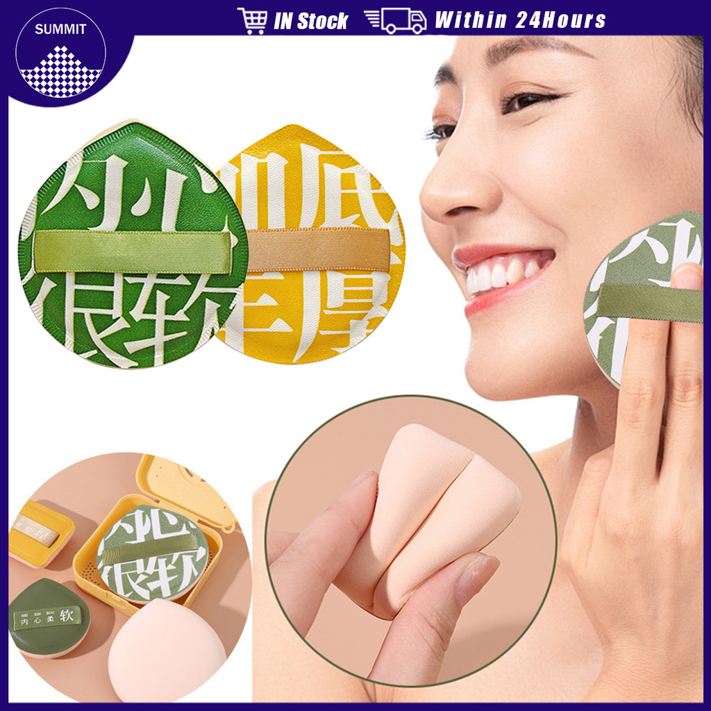 Skin Friendly Soft Makeup Puffer Triangle/Square Washable Powder Puff ...