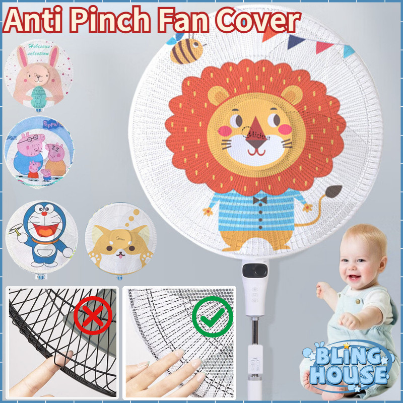 Bling Cartoon Fan Cover Safety Mesh Fan Protection Net Electric Fan ...
