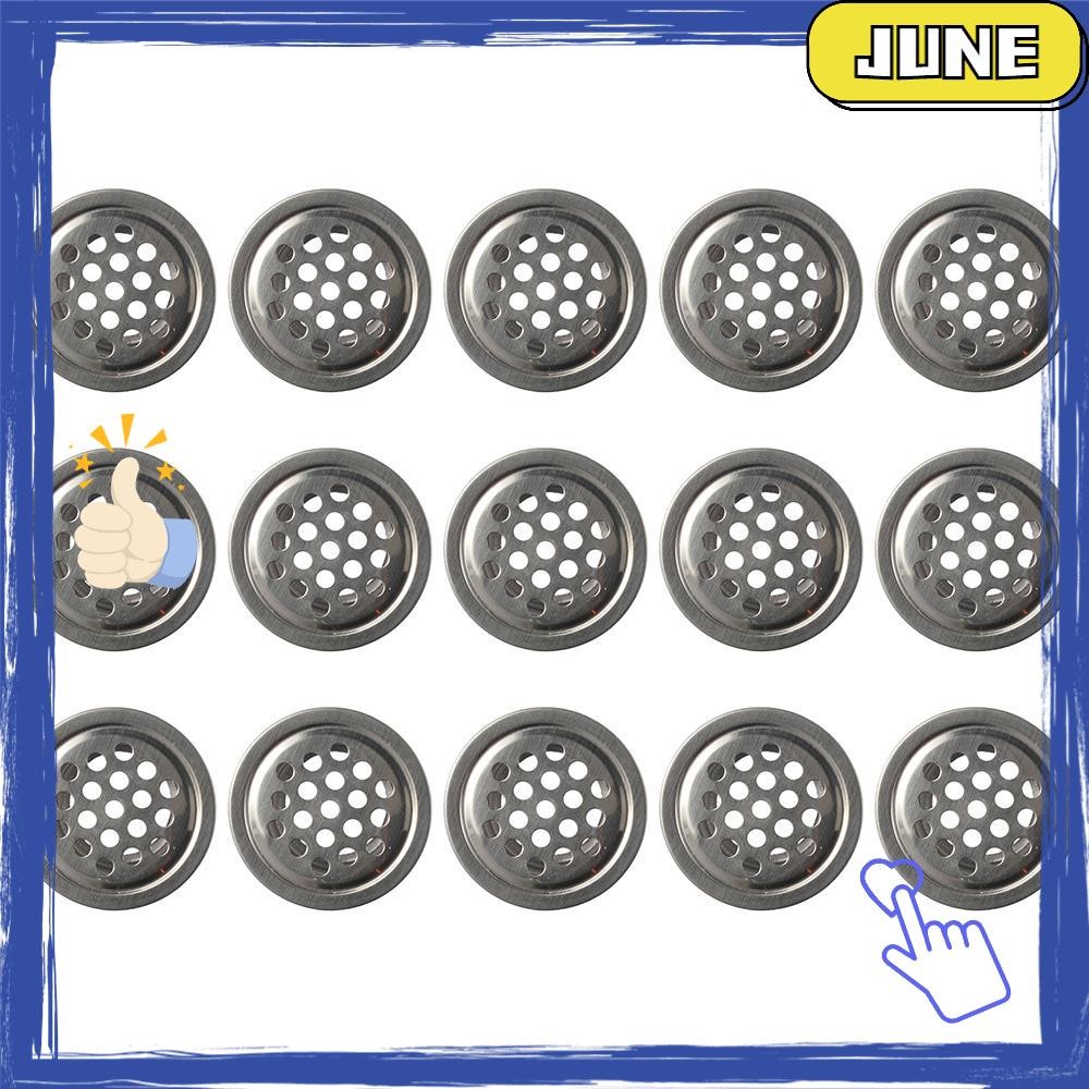 JUNER 15PCS Air Vents, Stainless Steel 19mm Vent Mesh Hole, Flat Round ...