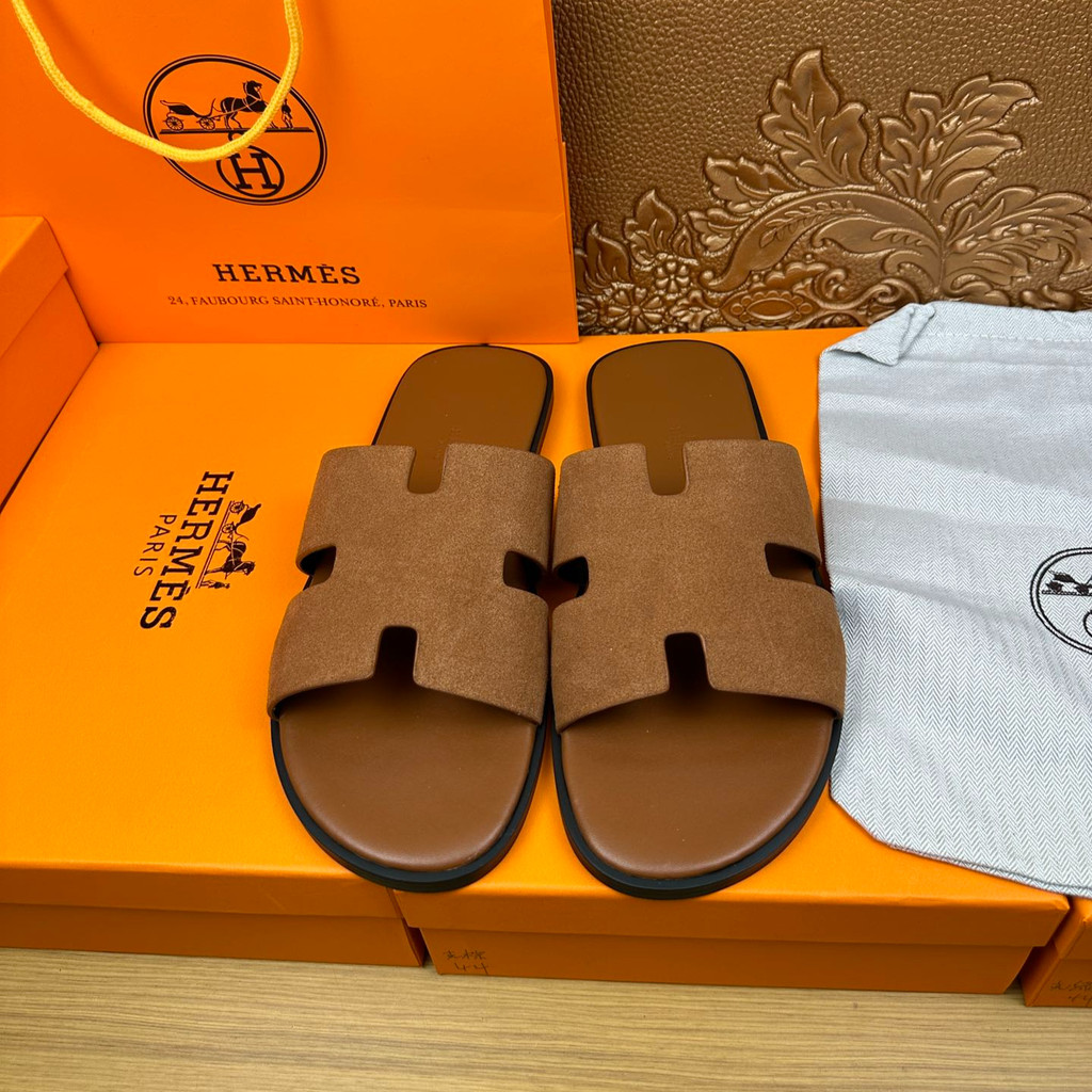 HMS 25SS New beef velvet H slippers men's classic versatile high ...