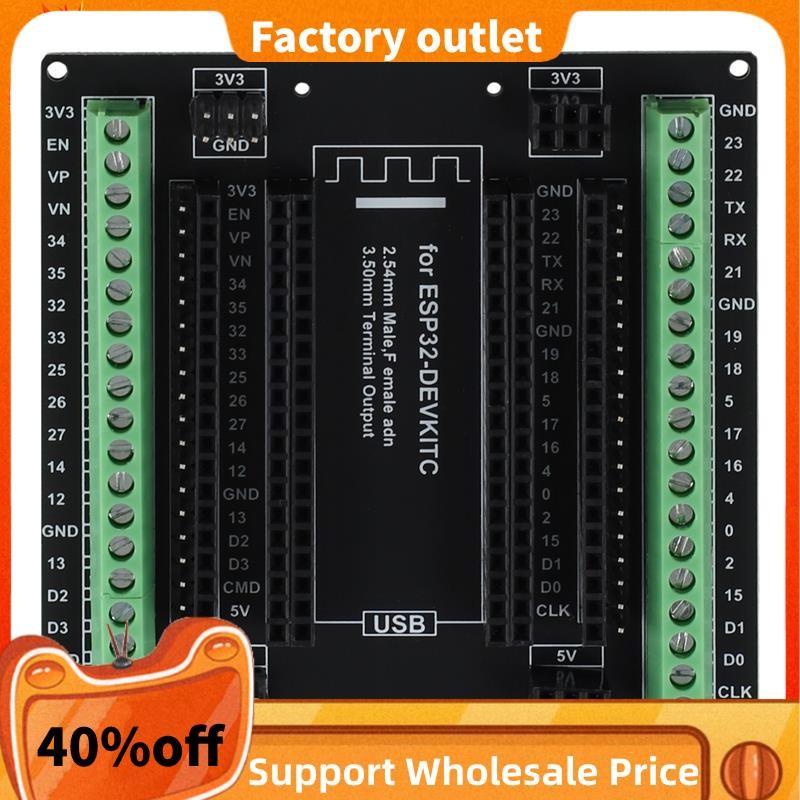 In Stock Esp32 Expanding Board Breakout Board For Esp Wroom 32 Esp32 Devkitc Gpio 1 Into 3