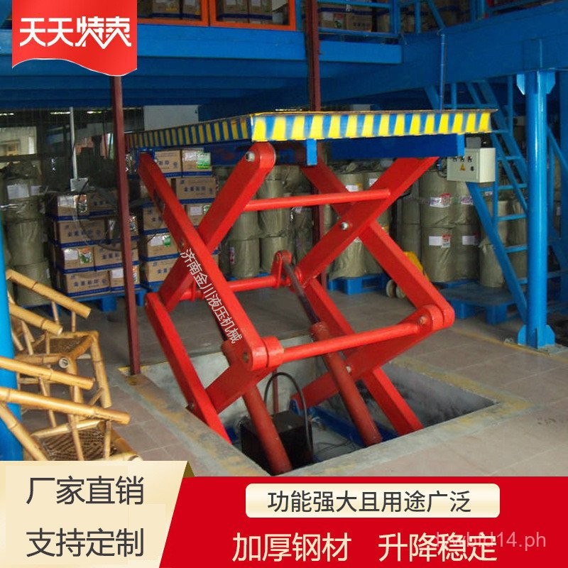 Electric Hydraulic Scissor Lift Warehouse Loading and Unloading ...