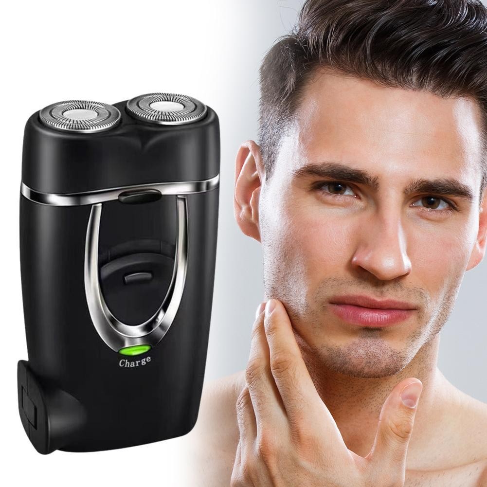 Electric Shaver Men Razor Beard Rotating 2 Floating Waterproof Portable ...