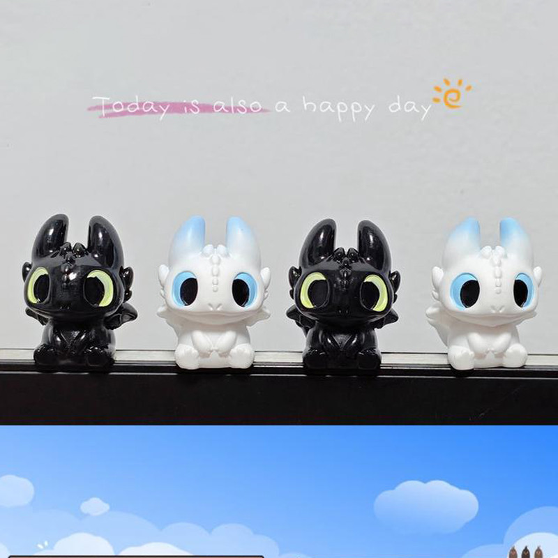 2pcs/Set How To Train Your Dragon Doll Cartoon Anime Couple Toothless ...