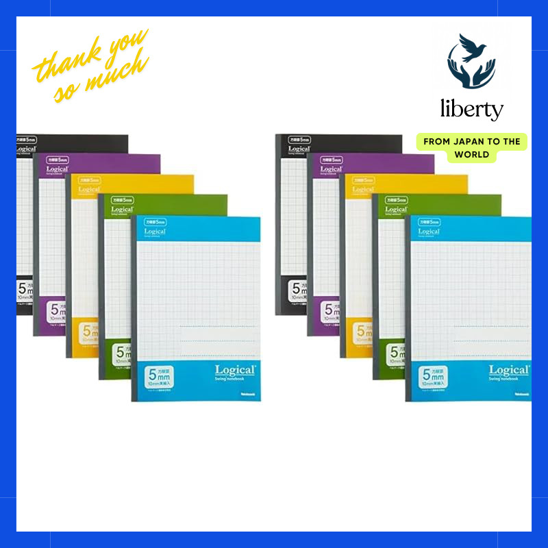 Nakabayashi Swing Logical Antibacterial Cover Notebook - Semi B5, 5mm ...