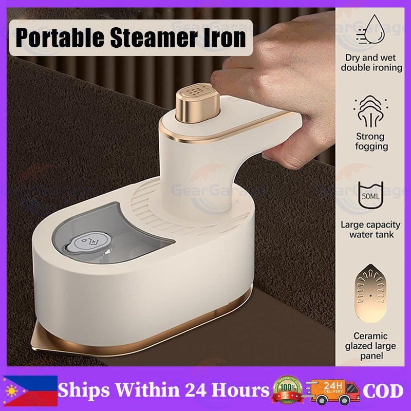 Steamer Iron Mini Portable Handheld Flat Iron for Travel Home Steam ...