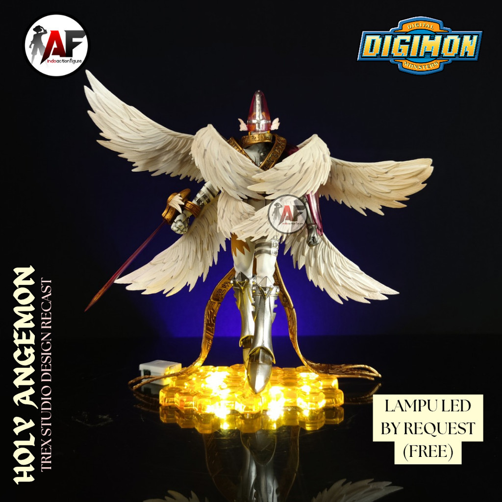 Statue Action Figure Holy Angemon T-Rex Studio Design Recast | Shopee ...