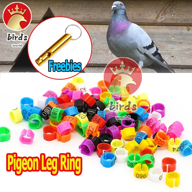 Pigeons Digital Foot ring No.001-100 8mm Birds Markup Digital Clip foot ...