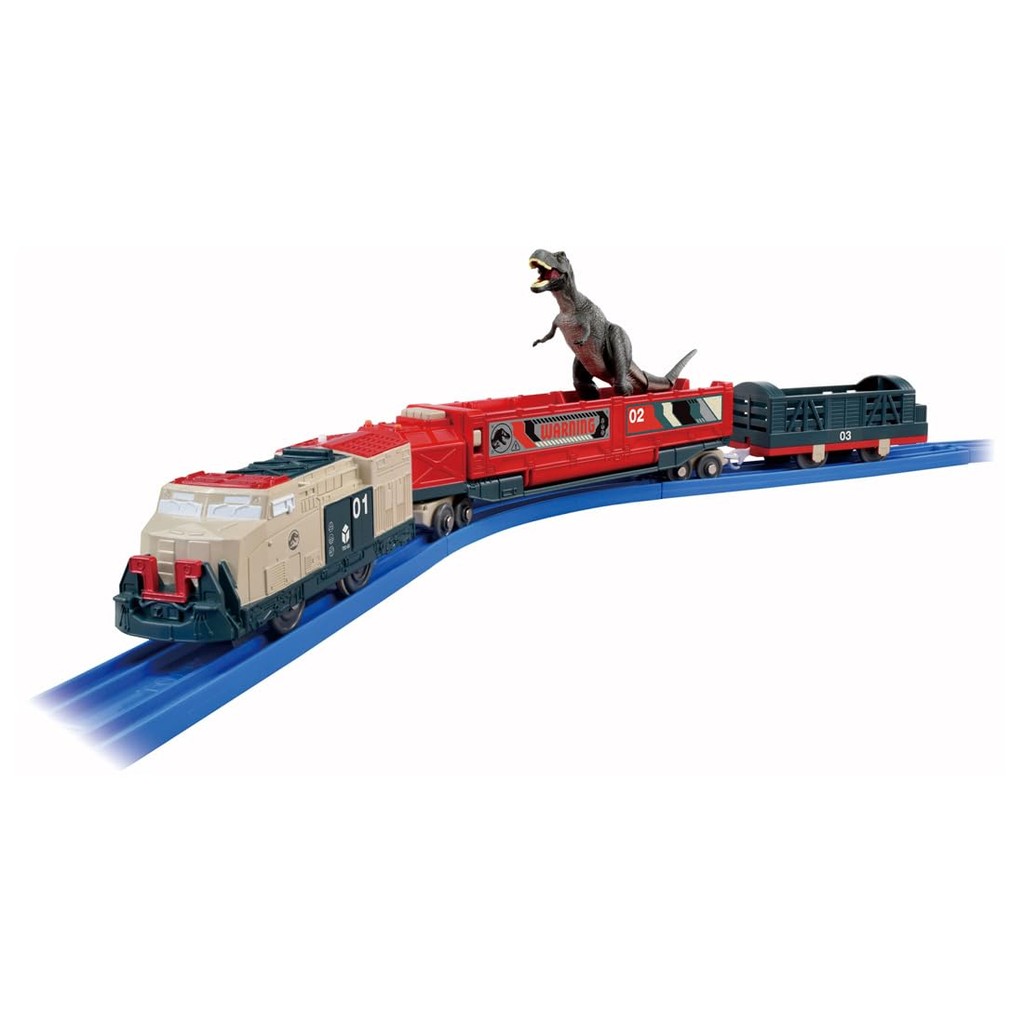 TAKARA TOMY Plarail Jurassic World Dinosaur Transport Train Train Toy ...