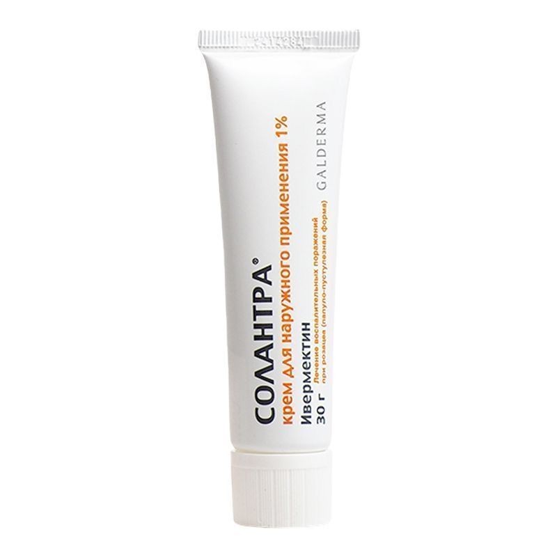Russian Imported Solantra Original Ivermectin Cream Rosacea Rosacea 30g ...