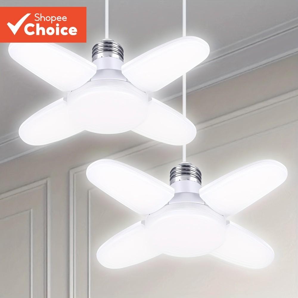 E27 28W Mini Fan Blade LED Garage Light with Adjustable Panels - High ...