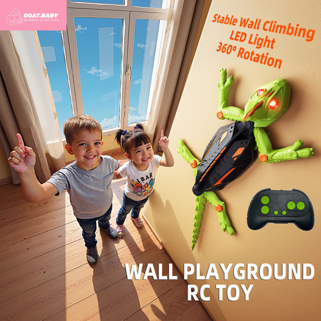 Kids Electric Wall Climbing RC Car Bionic Animal Chameleon Remote ...