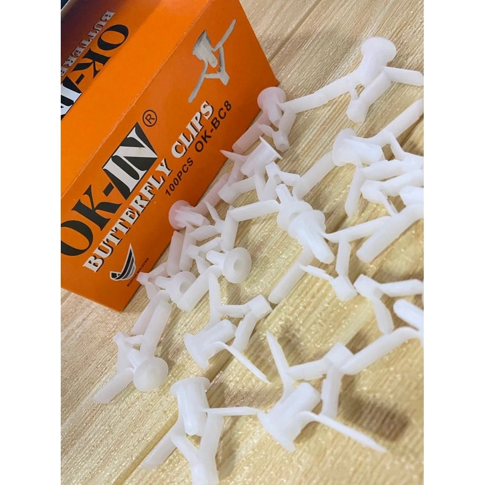 OK-IN Nylon Butterfly Wall Plug for Hollow Partition Wall Ceiling ...
