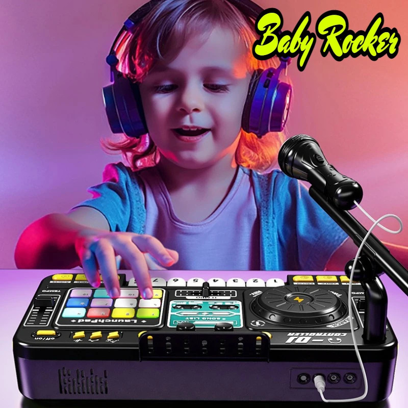 Multifunctional DJ Mixer Children Simulation DJ Controller Live Sound ...
