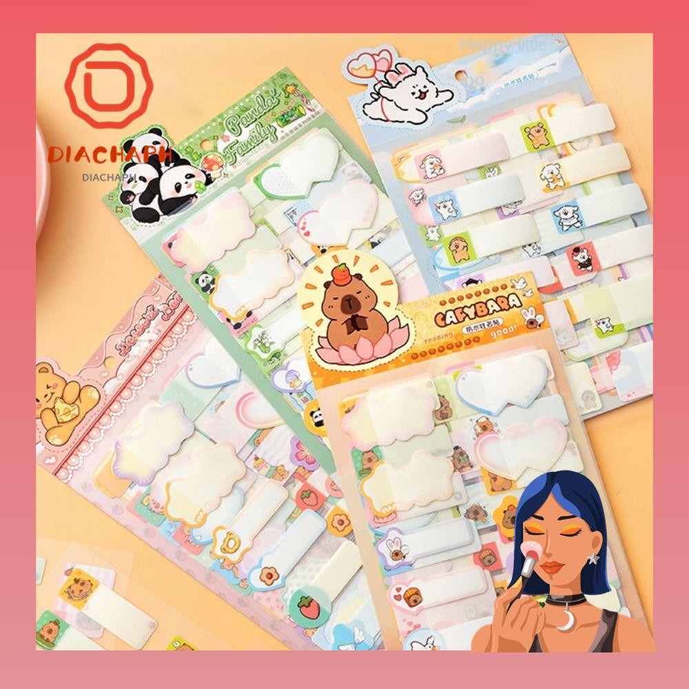 DIACHAPH 6pcs Capybara Name Stickers, Cartoon Labels Tag Marking Sticky ...