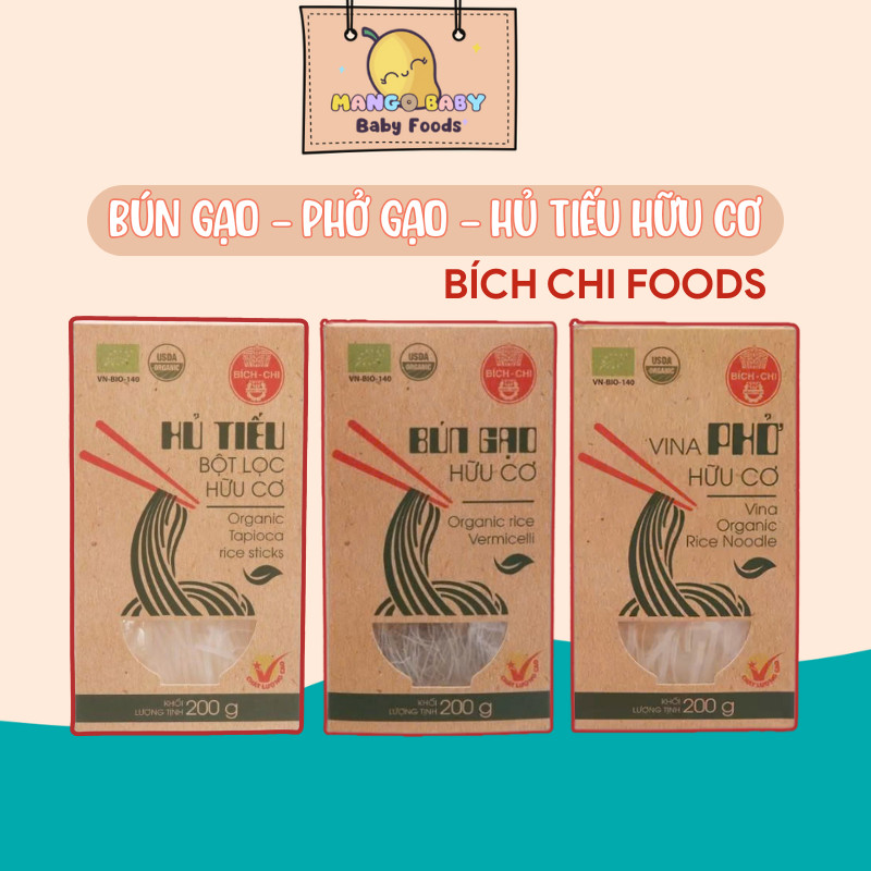 Rice Vermicelli – Rice Pho – Bich Chi Organic Flour Noodles | Box of ...