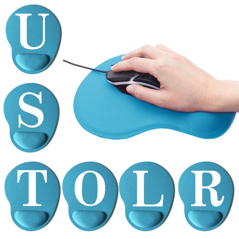 Mouse Pad Comfortable Wrist Pad Mice Mat Soft Mousepad Non Slip Oval ...