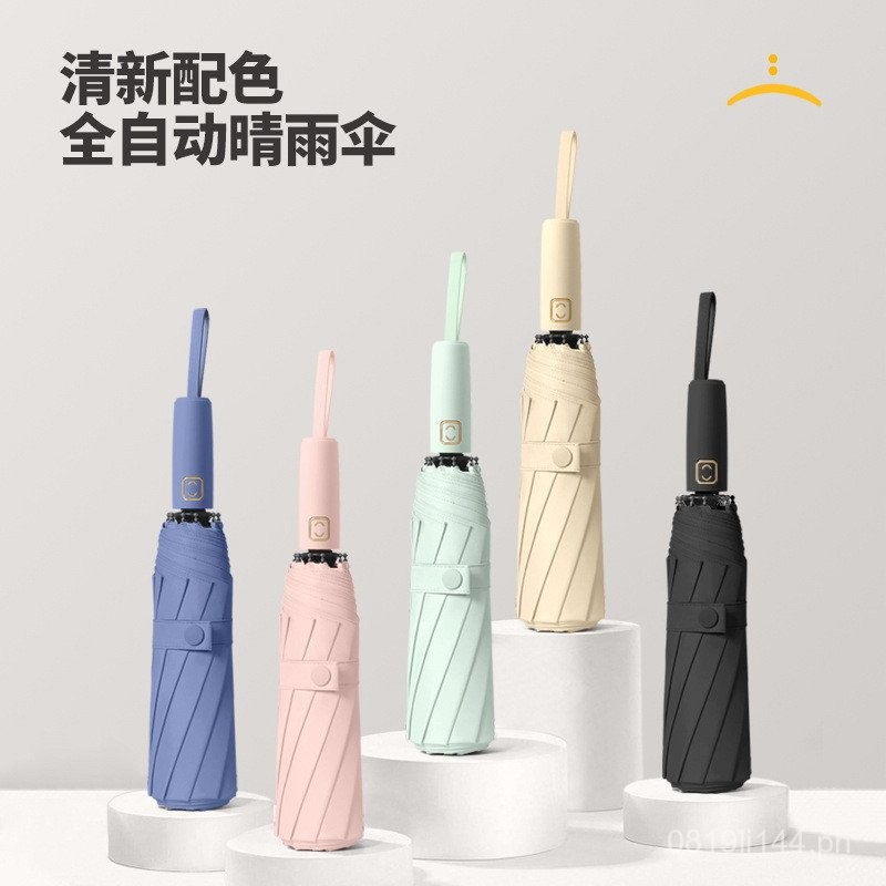Rain or Shine Women's UV Protection Folding Umbrella, Large Forward ...