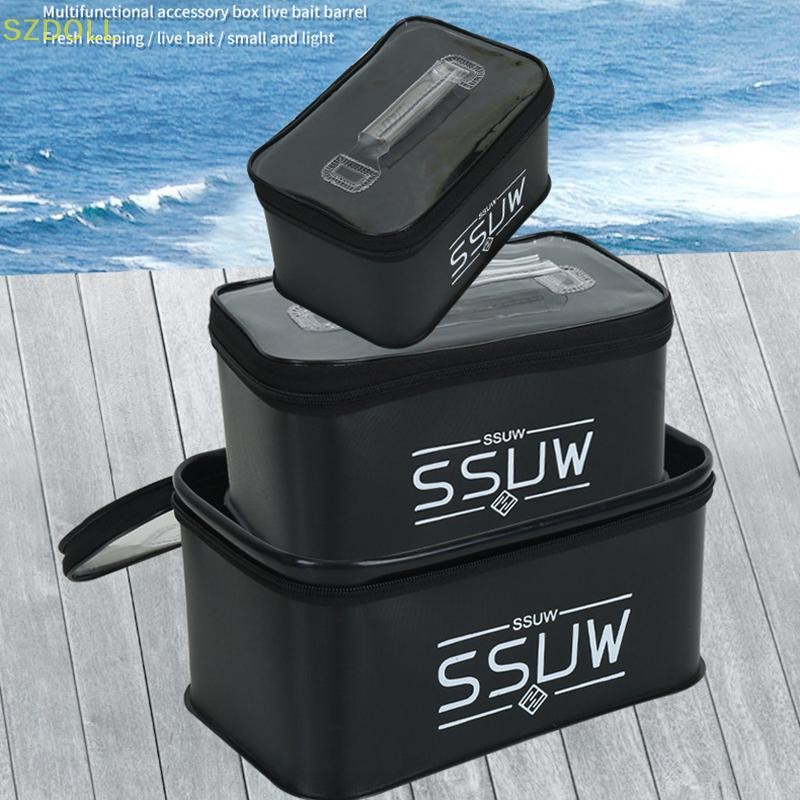 [cxSZDOLL] Portable EVA Fishing Tool Box With Handle Fishing Accessory ...