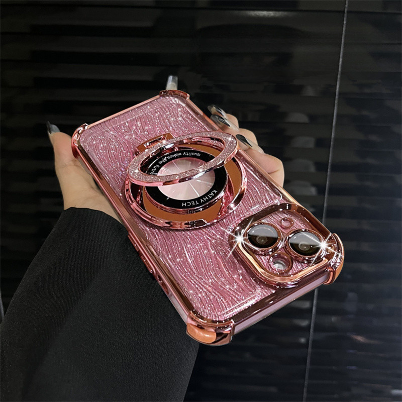 Electroplated four corner airbags Water ripple cardboard Shiny magnetic ...
