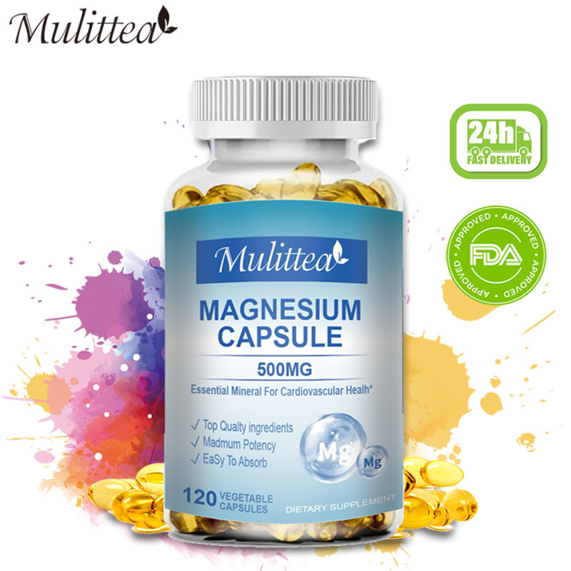 Mulittea Glycinate Magnesium Capsules Relieves nerve pressure maintains ...