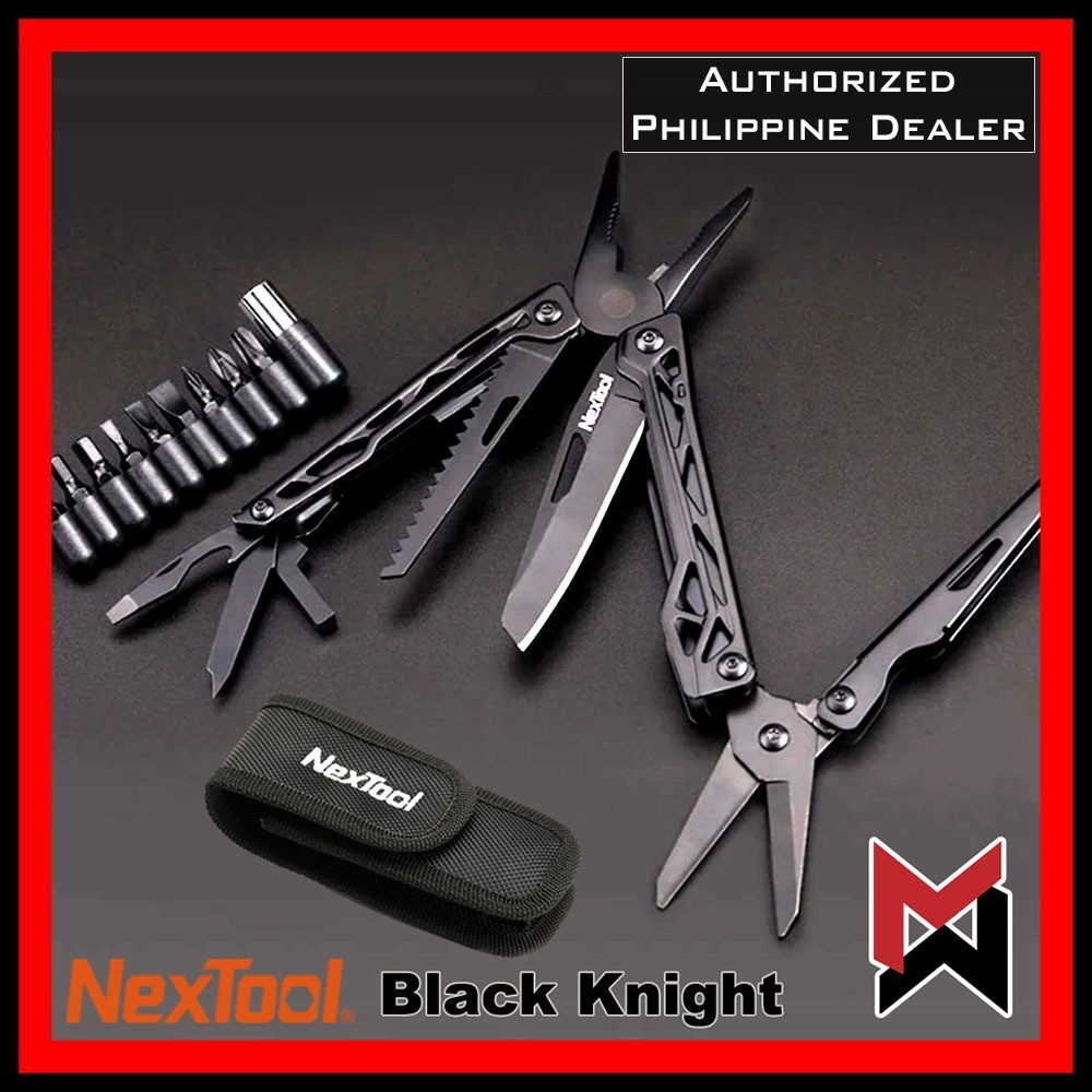 NexTool Black Knight w/ Bits and Nylon Sheath - NE20044 - Both Safety ...