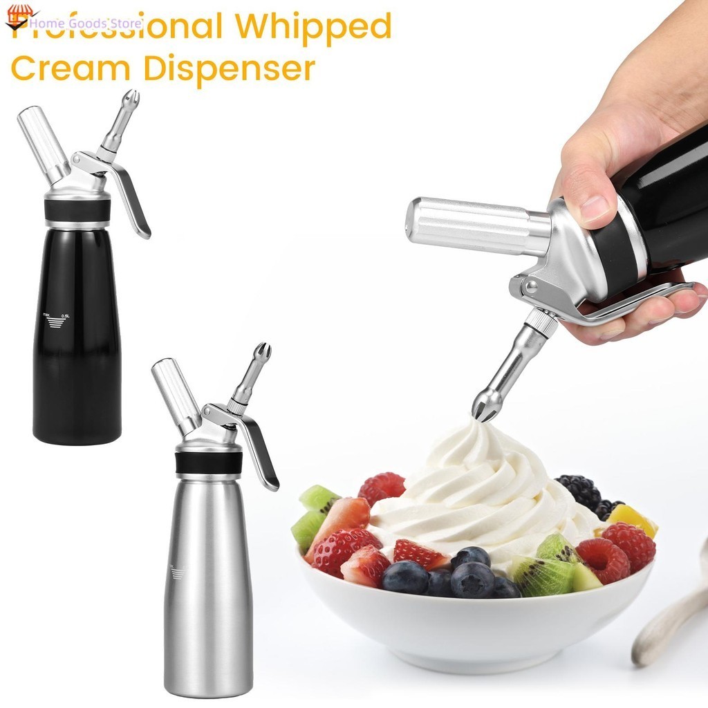 Whipped Cream Dispenser Aluminium Whipped Cream Maker with 3 Stainless ...