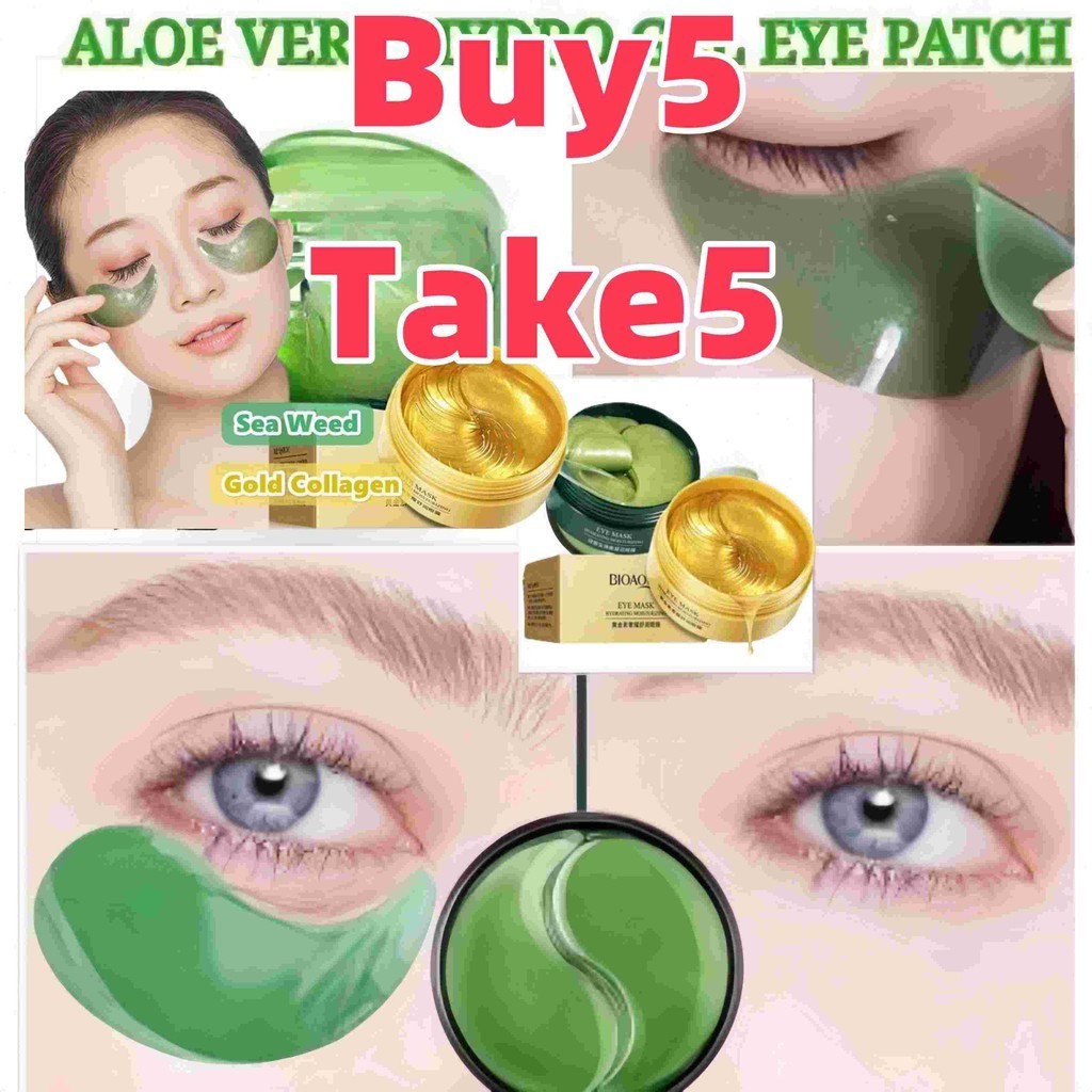 Bioaoua Sunisa Aloe Vera Hydro Gel Eye mask Patch made in Korea 60 ...