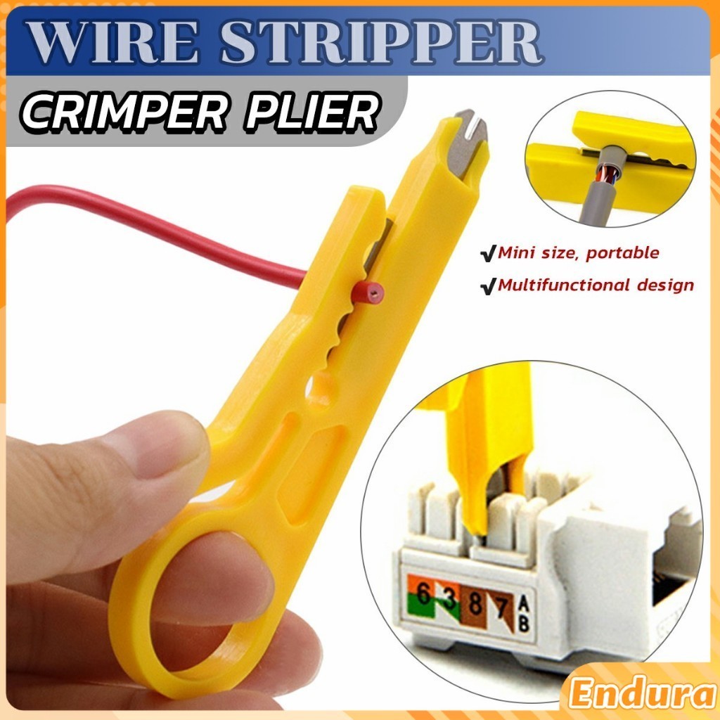 E.A Wire Stripper Knife Crimper Plier Small Crimping Cable Stripping ...