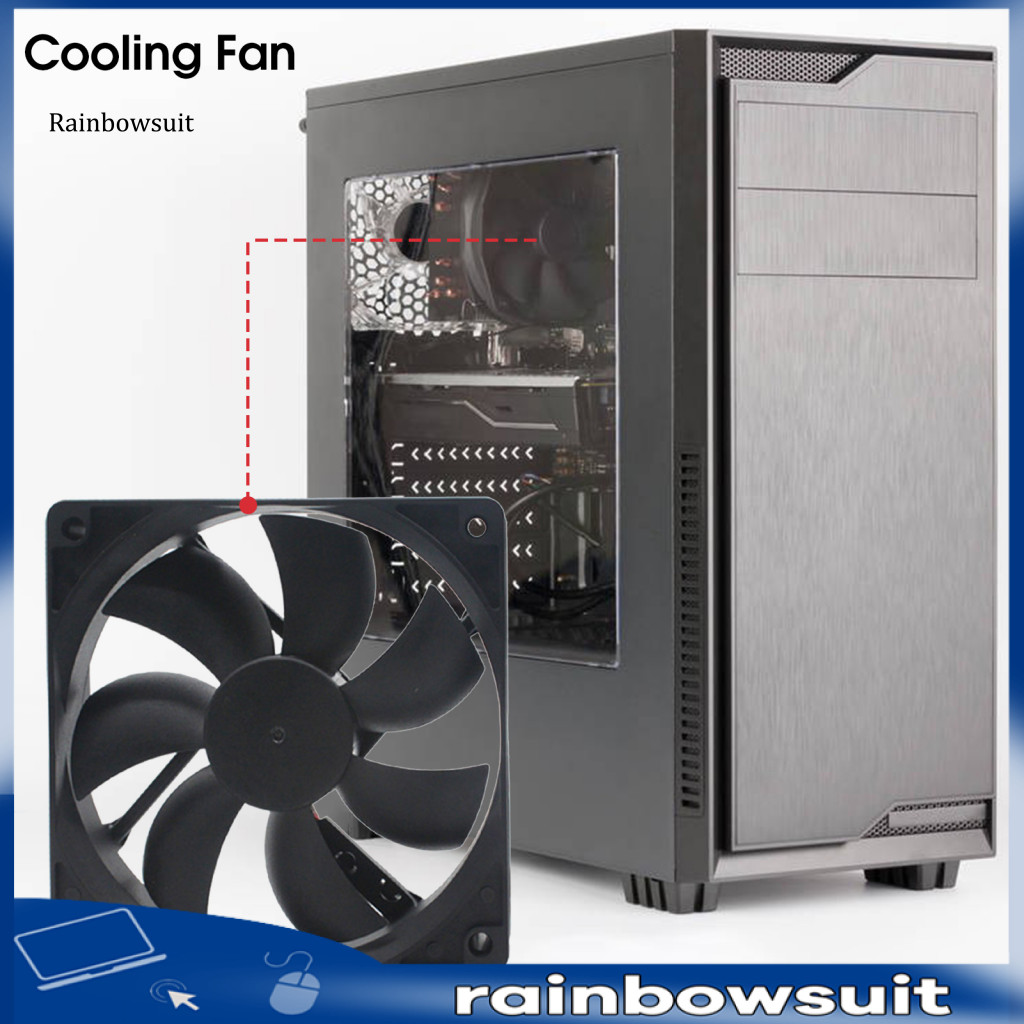 [RB] 12025 Computer Case Cooling Fan Low Noise Professional Universal ...