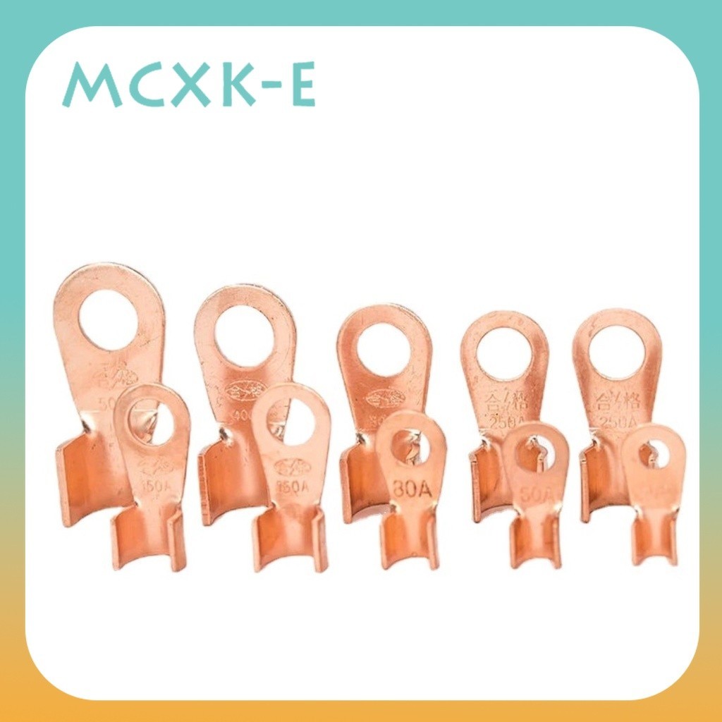 Pure copper ring Lug Terminals OT10 20 30 40 50 60 80 100 to 500A Wire ...