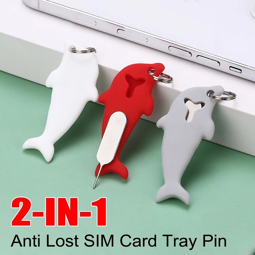 Anti-Lost SIM Card Eject Pin Needle Storage Case Universal Mobile Phone ...