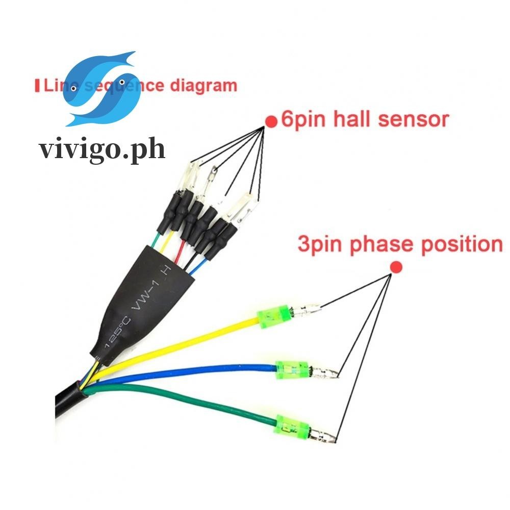 9 Pin Motor Adapter with 130cm EBike Motor Cable and Hall Connector ...