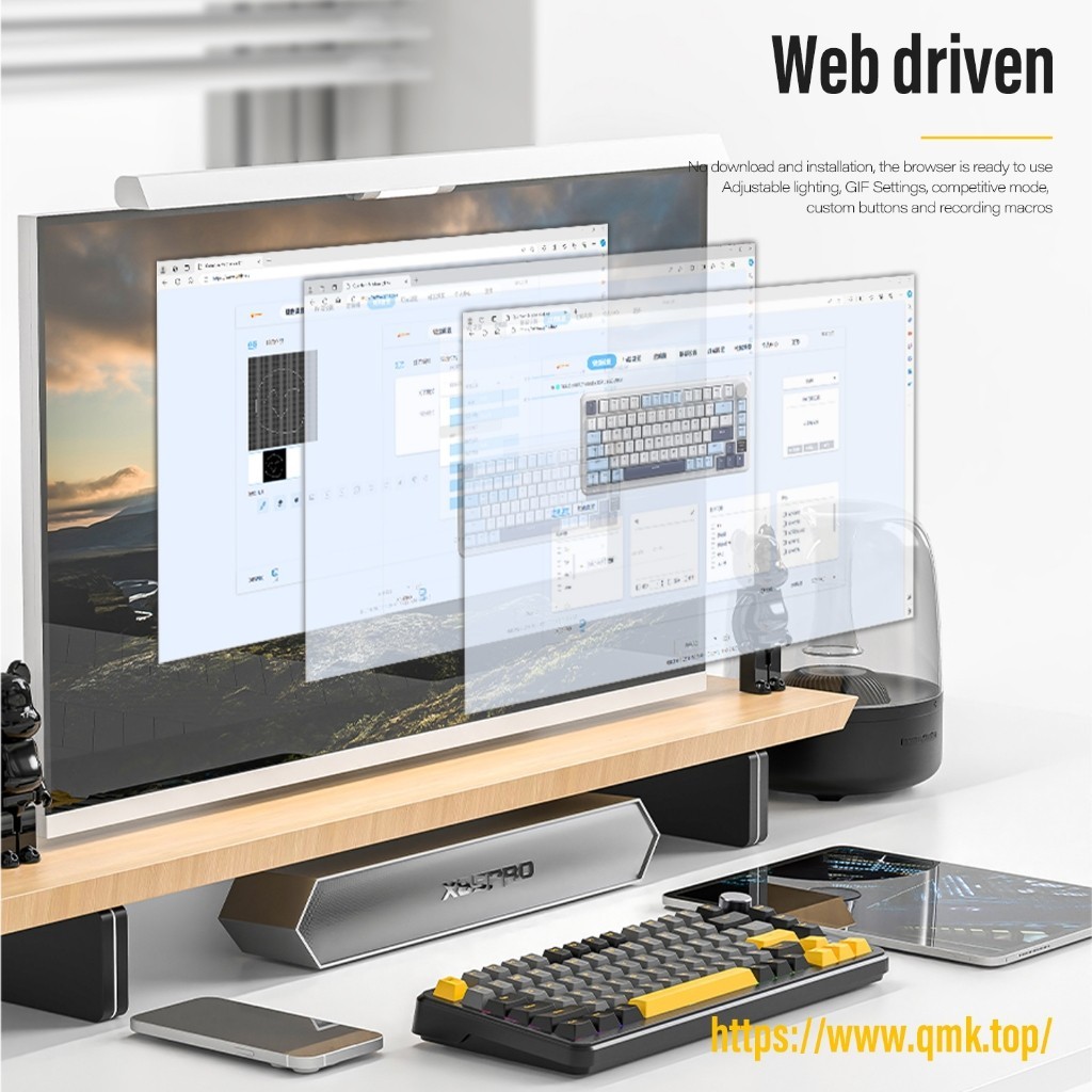 Attack Shark X85/X85 Pro Wireless Mechanical Keyboard 75% 80 Key RGB ...