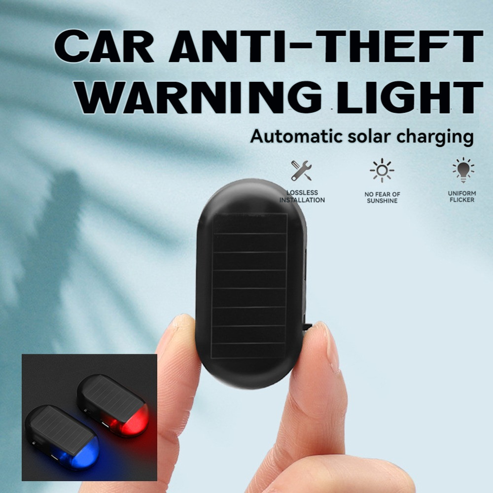 PH Safety light Solar simulated dummy alarm Wireless warning anti-theft warning light LED flash ...