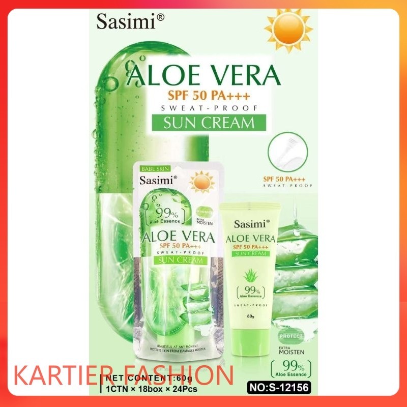 Sasimi 60g Aloe Vera 99% Facial Sunscreen Cream SPF 50 PA ...