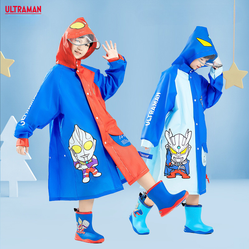Cheerful Mario Kapote for Kids EVA Ultralight Waterproof Ultraman ...