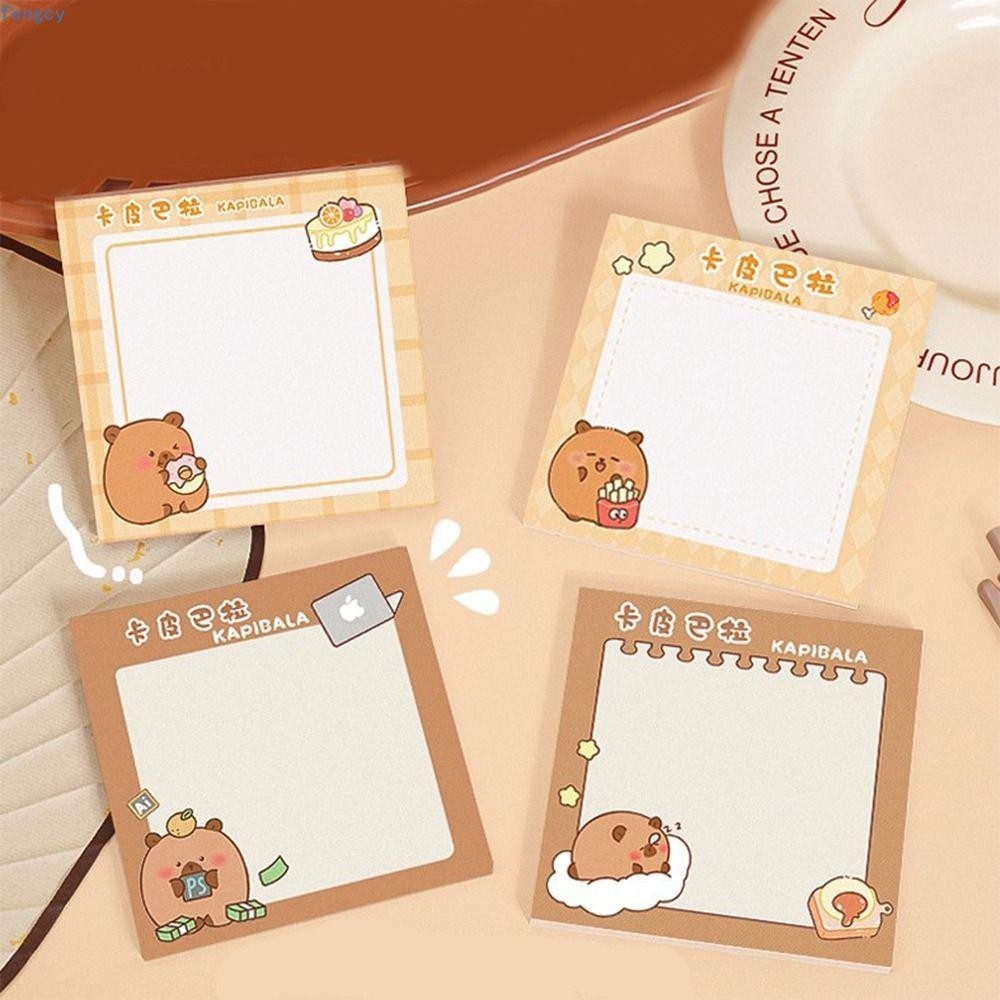 FENGCY Capybara Sticky Note, Cute N Times Capybara Memo Pad ...