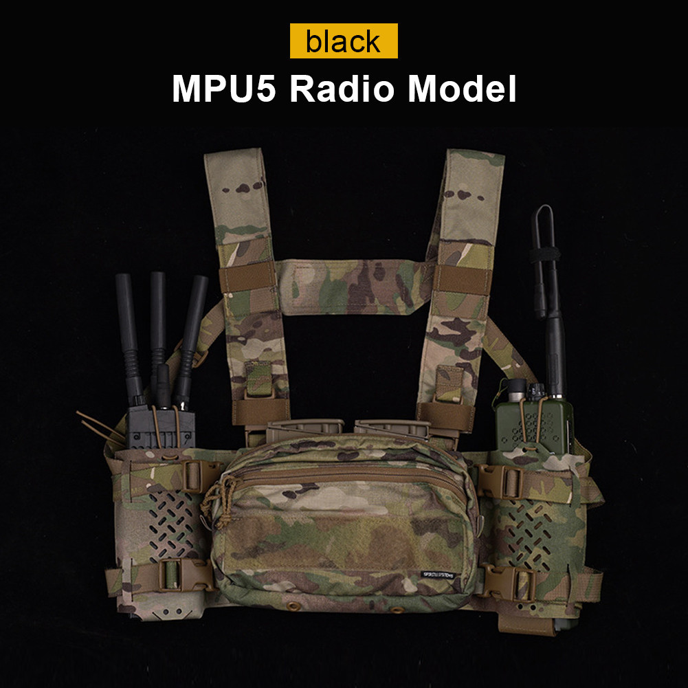 WE★ MPU5 Dummy Tactical Model DIY Walkie-Talkie Transceiver Radio Model ...