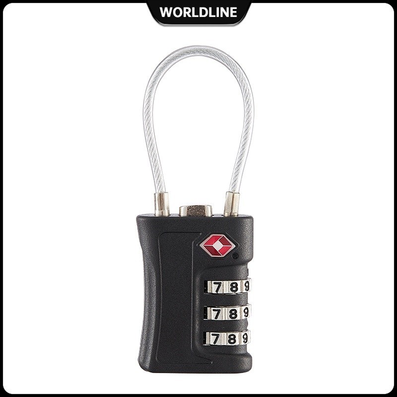 TSA Customs Lock 3 Digit Combination Lock Anti-theft Code Padlock ...