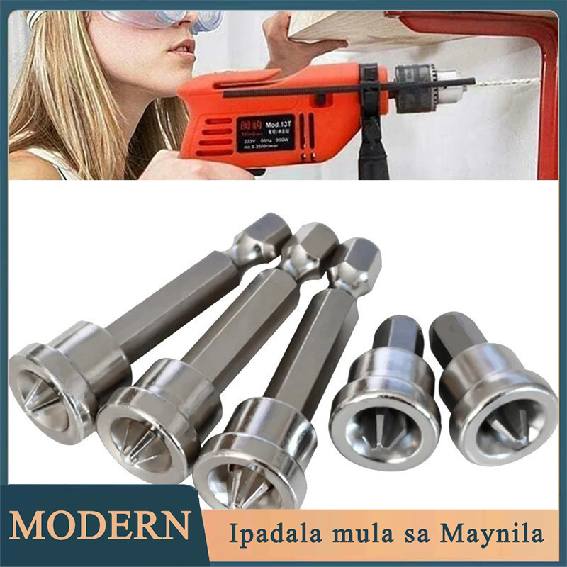 5pcs Drywall Screw Bits Setter Dimpler Magnetic Positioning Screwdriver ...