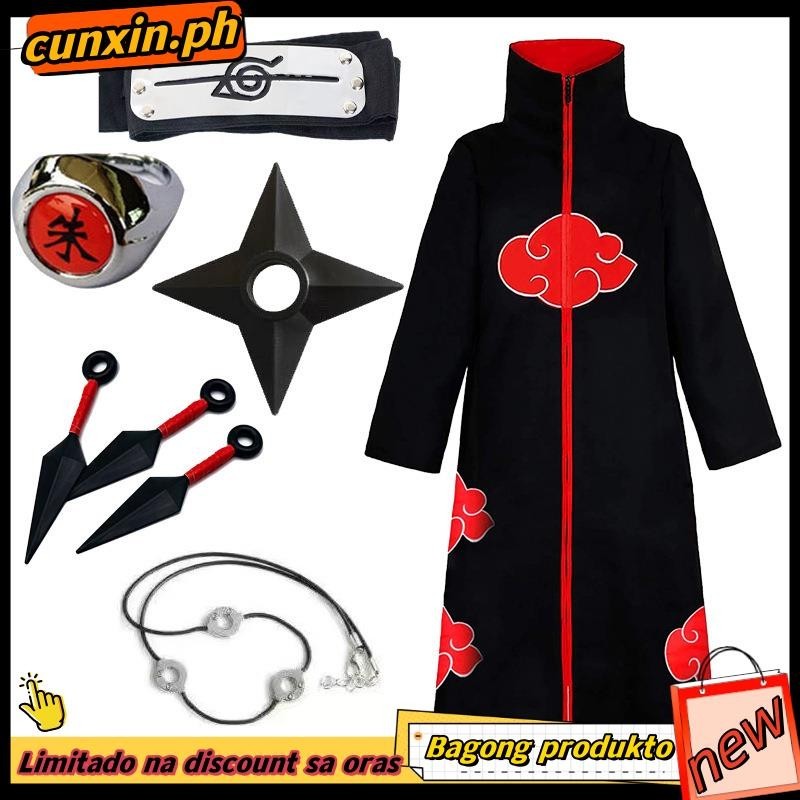 Naruto Costume Akatsuki Cloak Cosplay Sasuke Uchiha Cape Cosplay Itachi ...