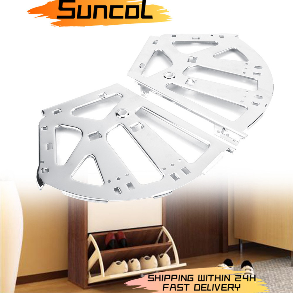 2PCs/Set Shoe Cabinet Hinges Steel Shoe Rack Shelf Flip Rack Hardware ...