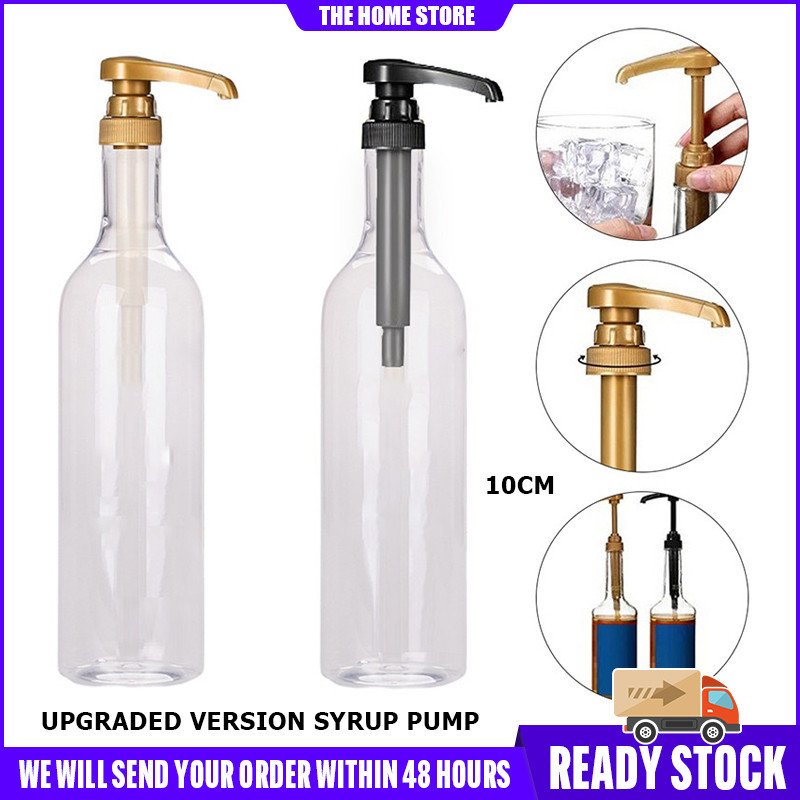 Upgraded version Syrup Pump Plastic Milk Tea Coffee Dispenser Bottle ...