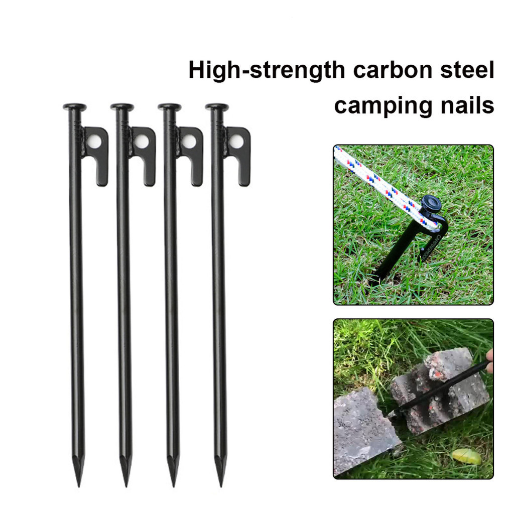 COD 20/30/40cm Camping Tent Pegs Tent Stakes 8mm Diameter Flysheet Sand ...