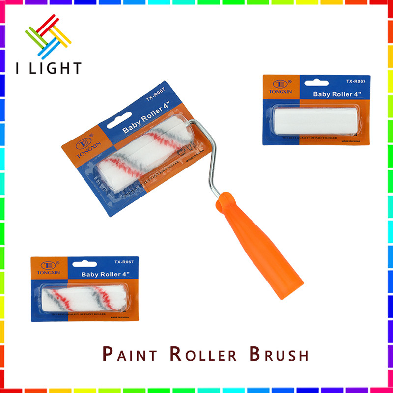 （Fast Delivery）Baby Paint Roller Brush 4’’ Foam Refill/Cotton Refill ...